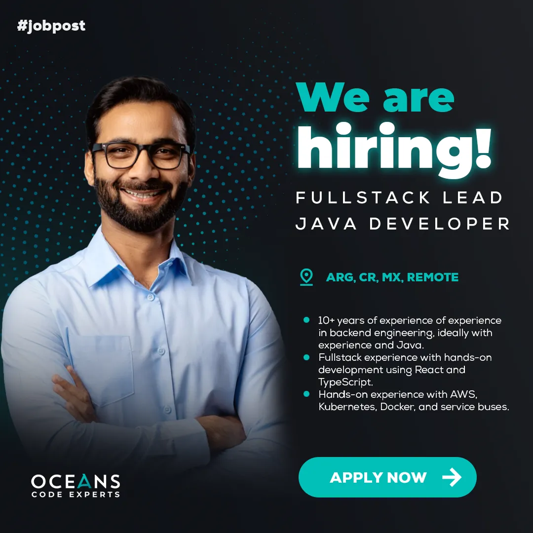 Fullstack Lead Java Developer DS-139 | Oceans Code Experts